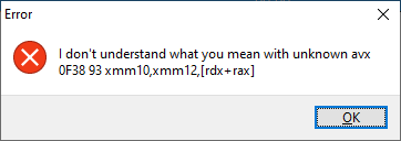 Disassembler & Assembler fails on 'vgatherqps' · Issue #1089 · cheat-engine/cheat-engine · GitHub