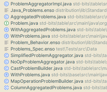 Clean-up problem handling in Table Java helper libraries · Issue #7514 · enso-org/enso · GitHub
