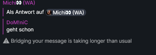Reply does not work anymore · Issue #552 · mautrix/whatsapp · GitHub