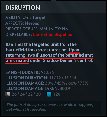 Disruption can create illusions, even if the enemy is not banished. · Issue #11897 ...