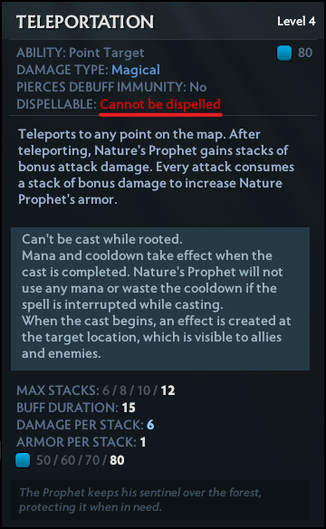 Teleportation: Bonus damage and armor are dispellable. · Issue #11927 · ValveSoftware/Dota2 ...