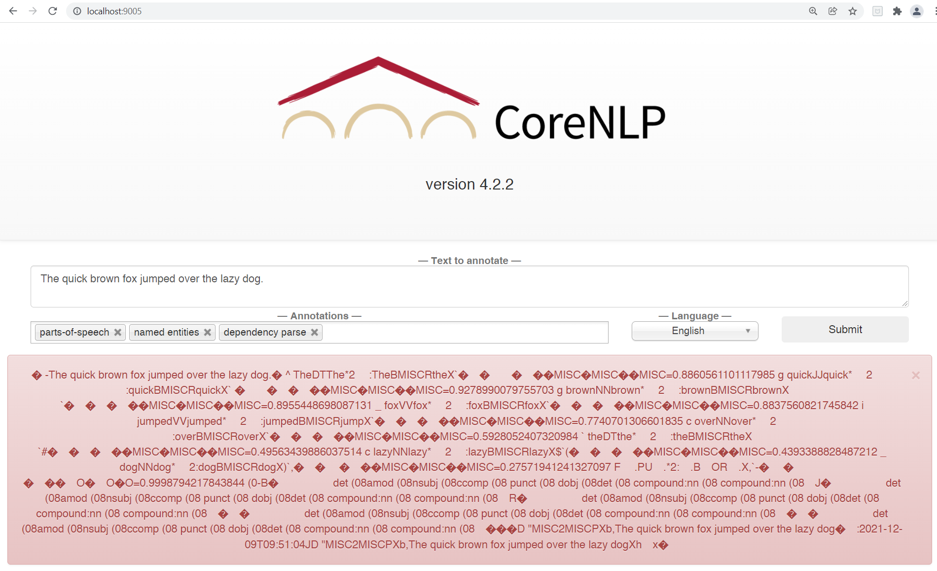 Garbage characters in printed result · Issue #894 · stanfordnlp/stanza · GitHub