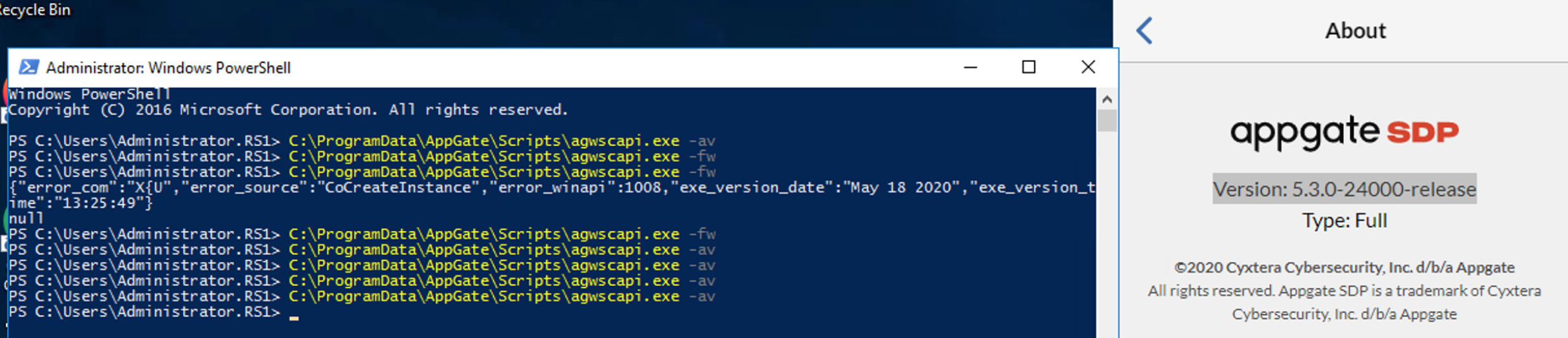 agwscapi.exe crashing repeatedly · Issue #1 · appgate/sdp-wscapi · GitHub