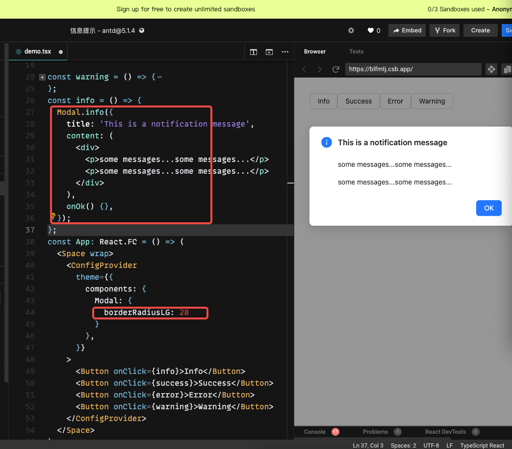 Modal.method()设置Token无效 · ant-design ant-design · Discussion #40228 ...