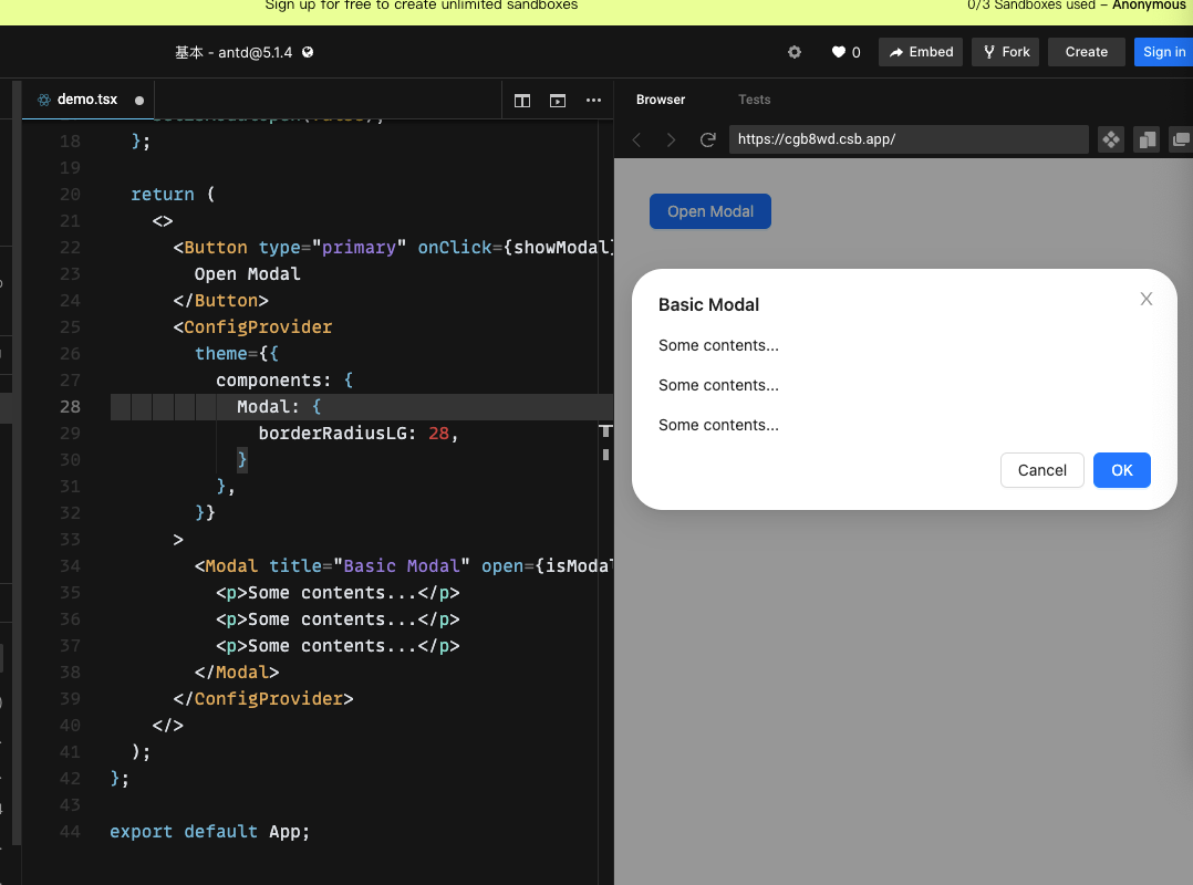 Modal.method()设置Token无效 · ant-design ant-design · Discussion #40228 ...
