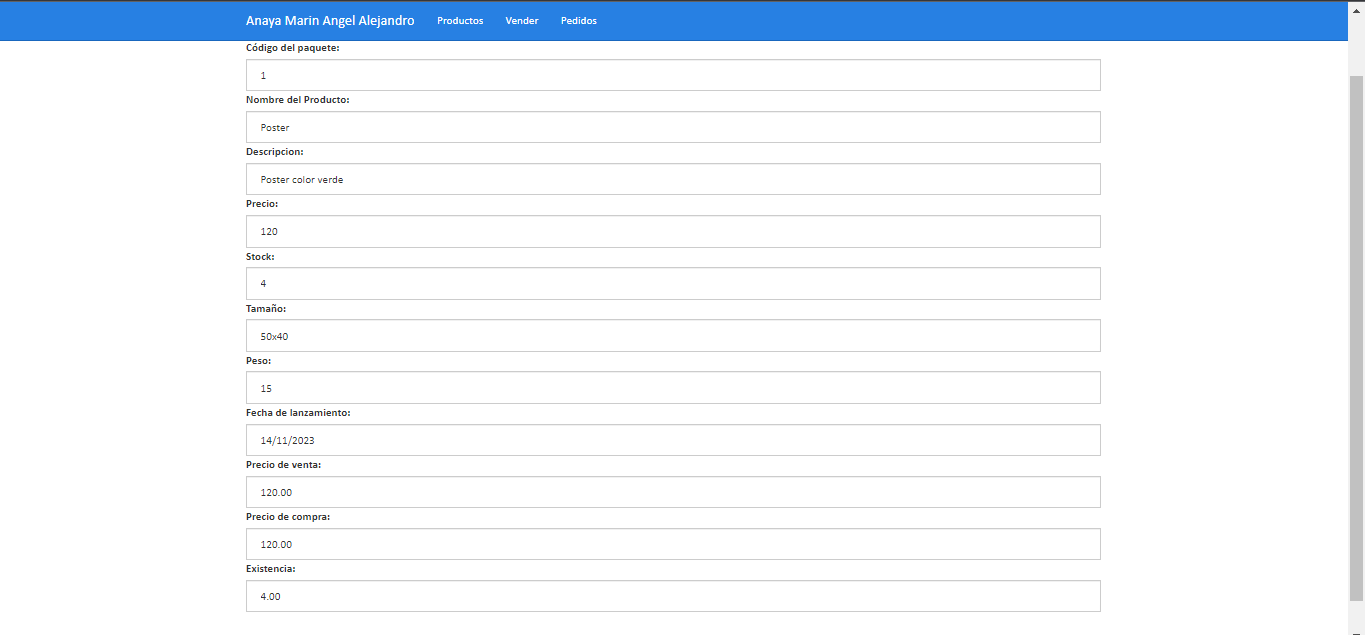 GitHub - AnayaMarinAngelAlejandro/UIII-Act-4-CRUD-relacional-varias-tablas-main: Tabla Productos ...