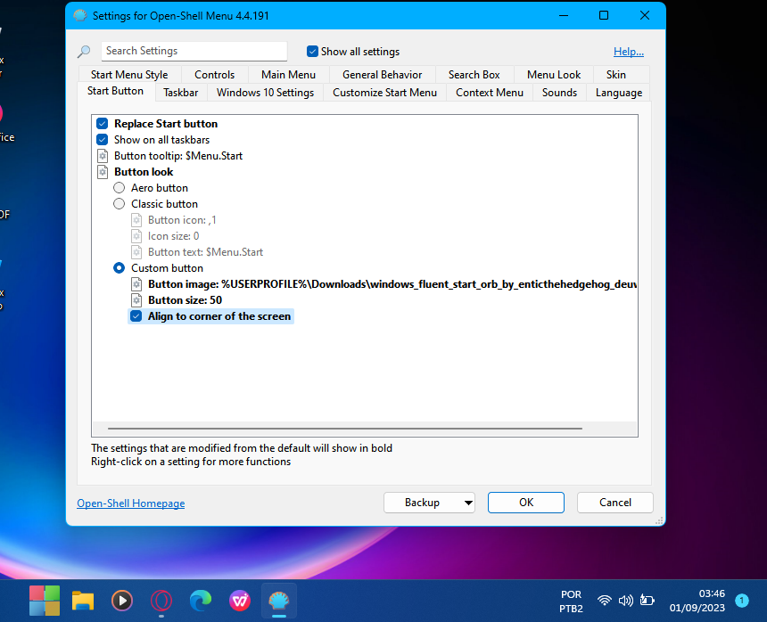 Start Menu option "Align to the corner of screen" not working · Issue #1689 · Open-Shell/Open ...