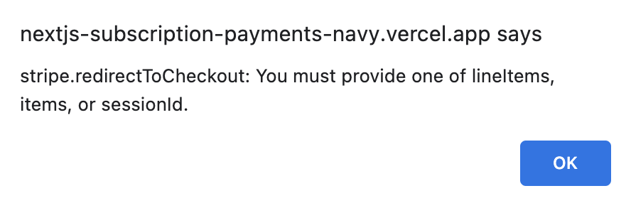 Actual purchase not working - any suggestions how to troubleshoot? · Issue #84 · vercel/nextjs ...