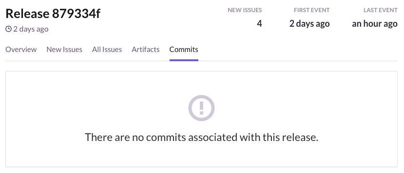 Release commits are not created · Issue #6586 · getsentry/sentry · GitHub