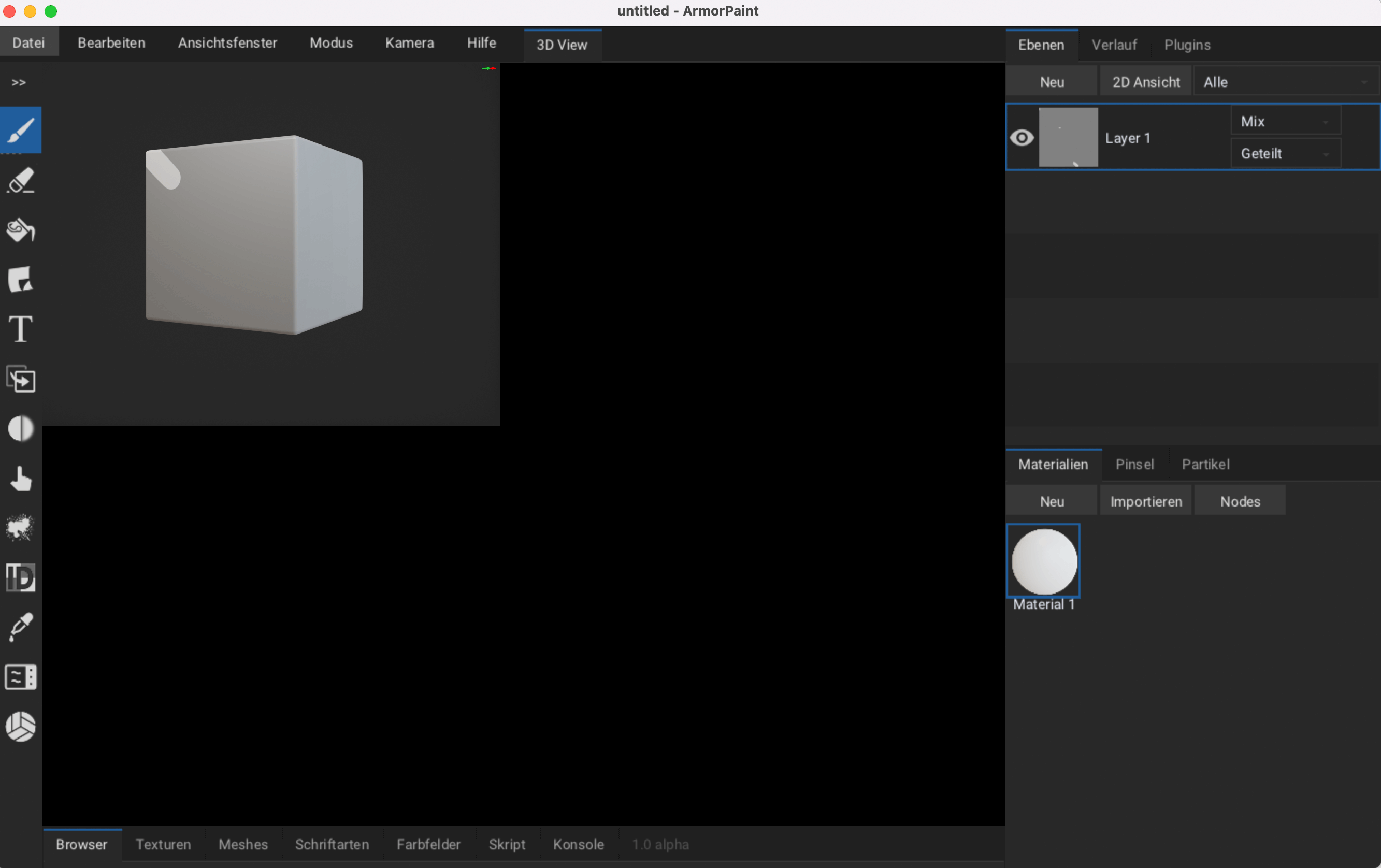 Viewport only takes up 1/4 of the viewport space – on Mac M1 / Ventura · Issue #1643 · armory3d ...