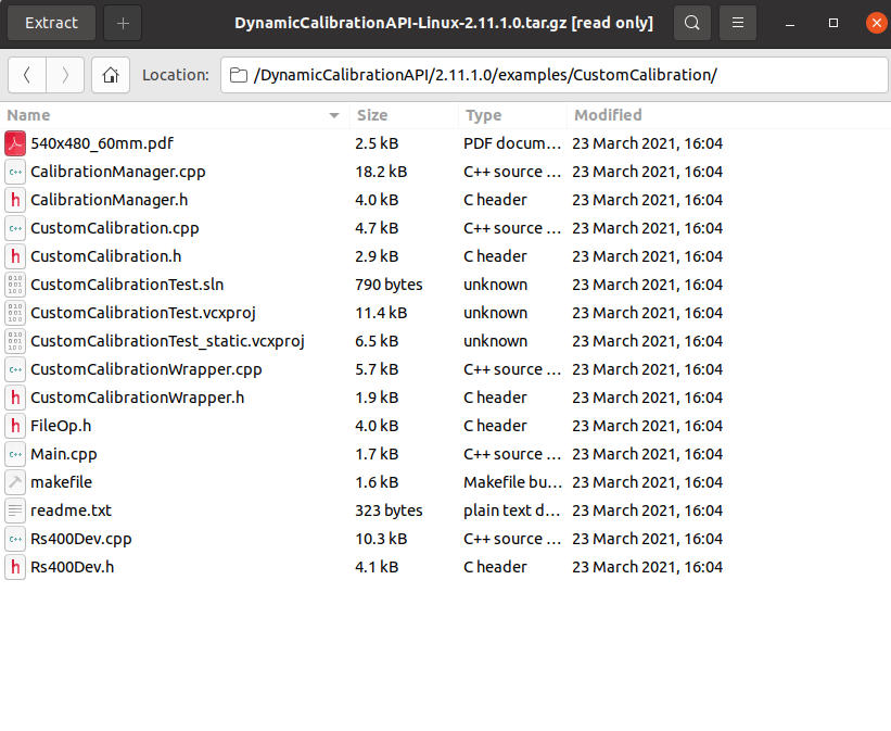 Can you please provide CustomCalibration project for Ubuntu? · Issue ...