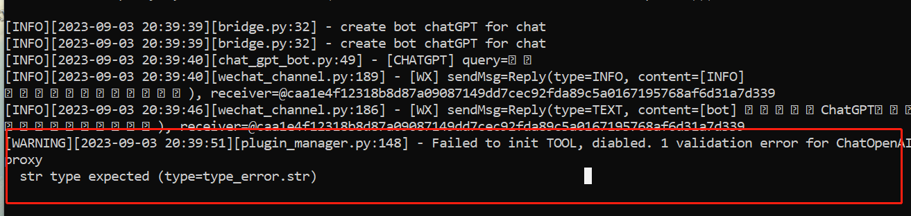 TOOL启动失败 · Issue #1398 · zhayujie/chatgpt-on-wechat · GitHub