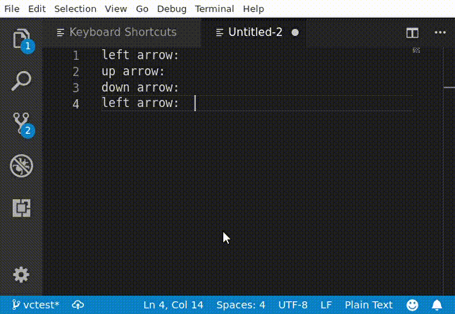 Press Arrow keys got number inputted instead while using vscode by X11 ...