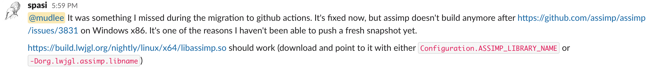 libassimp.so: undefined symbol: __wrap_memcpy · Issue #642 · LWJGL/lwjgl3 · GitHub