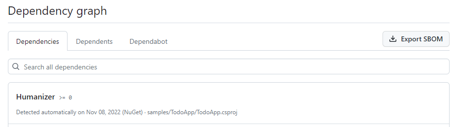 Dependency graph does not find NuGet package versions when using Central Package Management ...