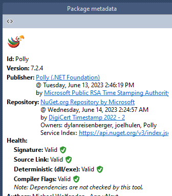 The new nuget package Polly 7.2.4 is not signed · Issue #1323 · App-vNext/Polly · GitHub