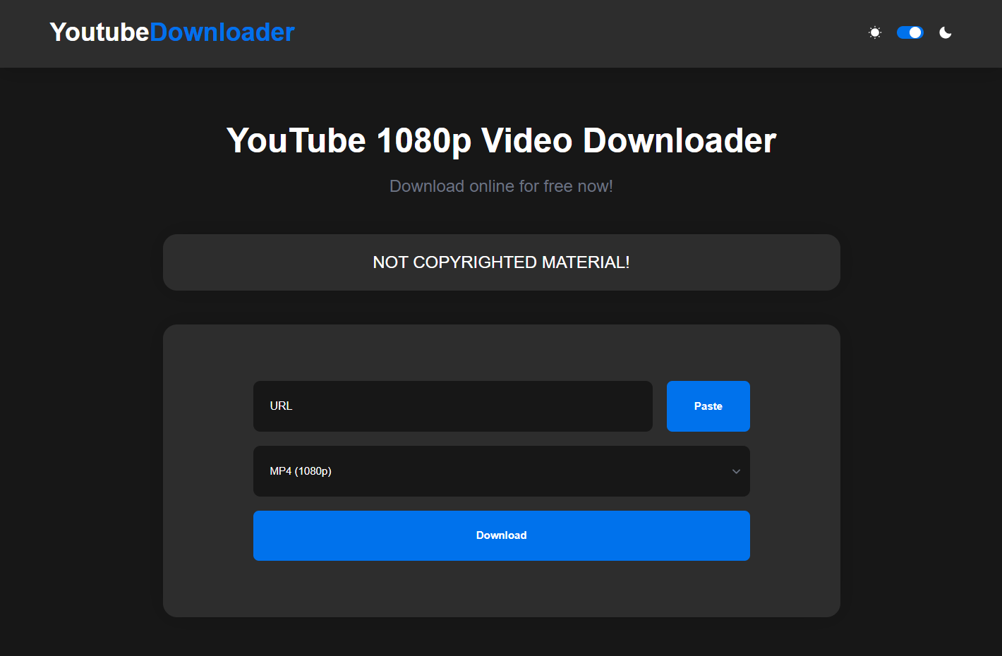 GitHub - unklxr/youtube-downloader: A simple website source of a ...