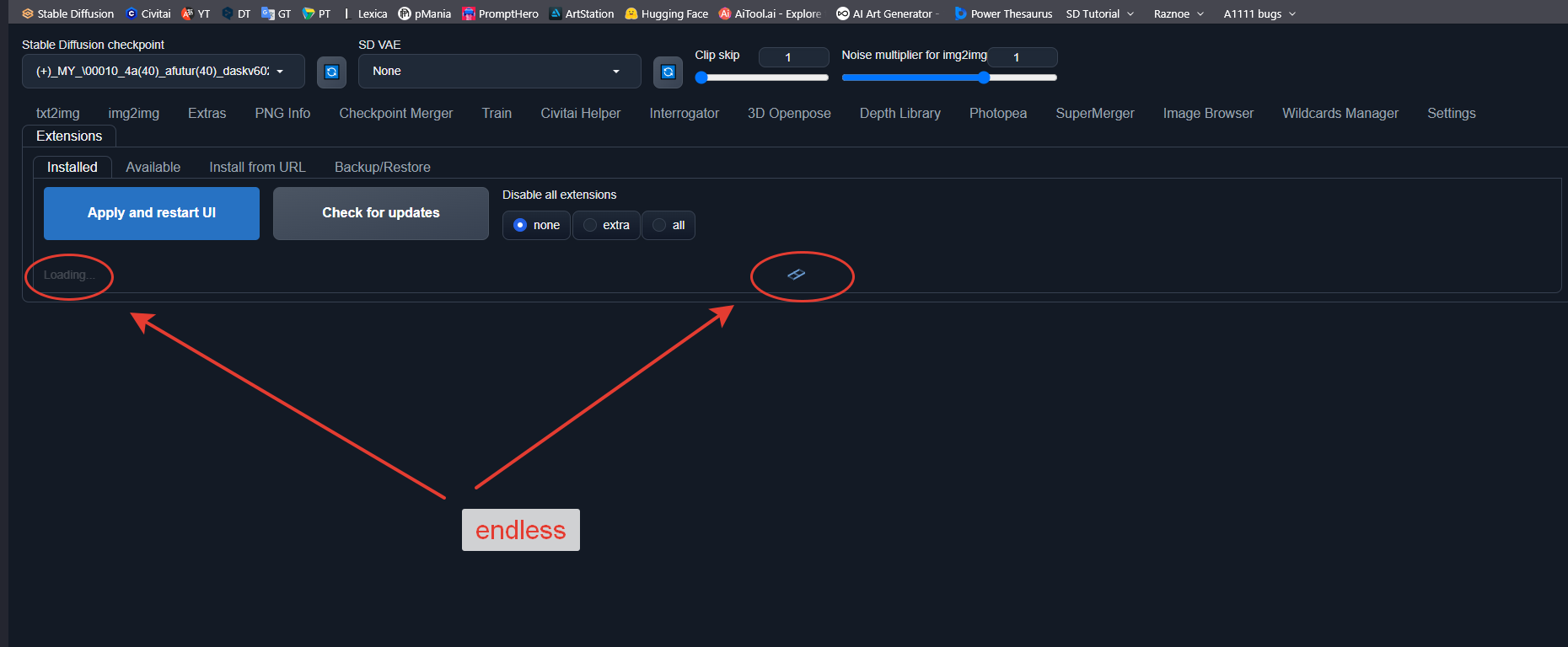 [Bug] endless loading · Issue #217 · Physton/sd-webui-prompt-all-in-one · GitHub