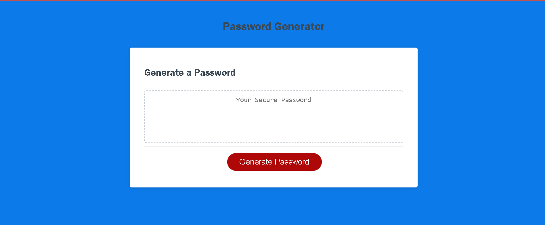 GitHub - TorresBones/passwordgenerator