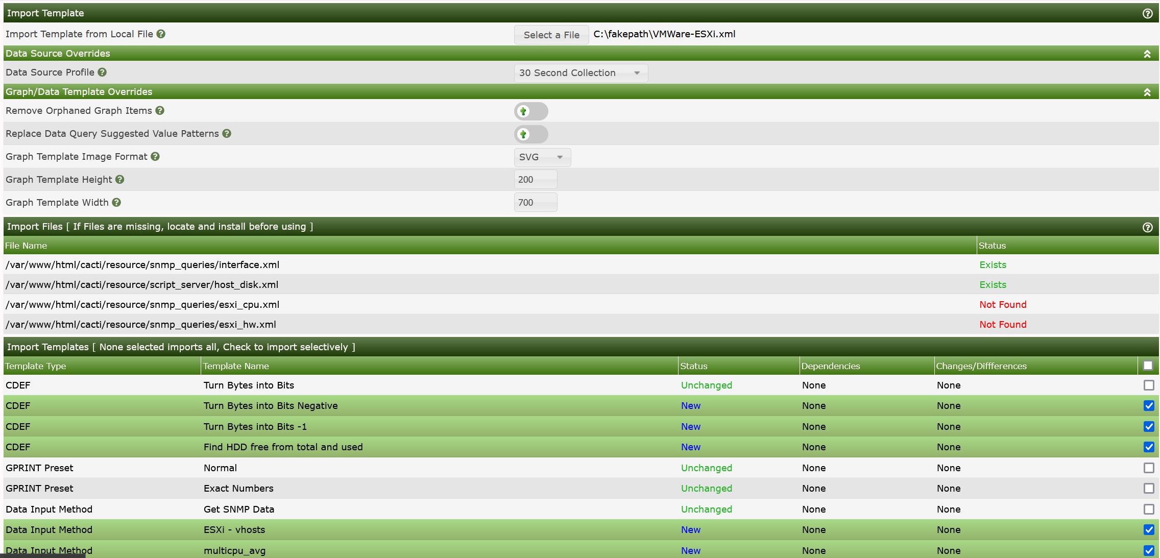 Add ESXi Device Template to Base Cacti Install · Issue #4961 · Cacti/cacti · GitHub