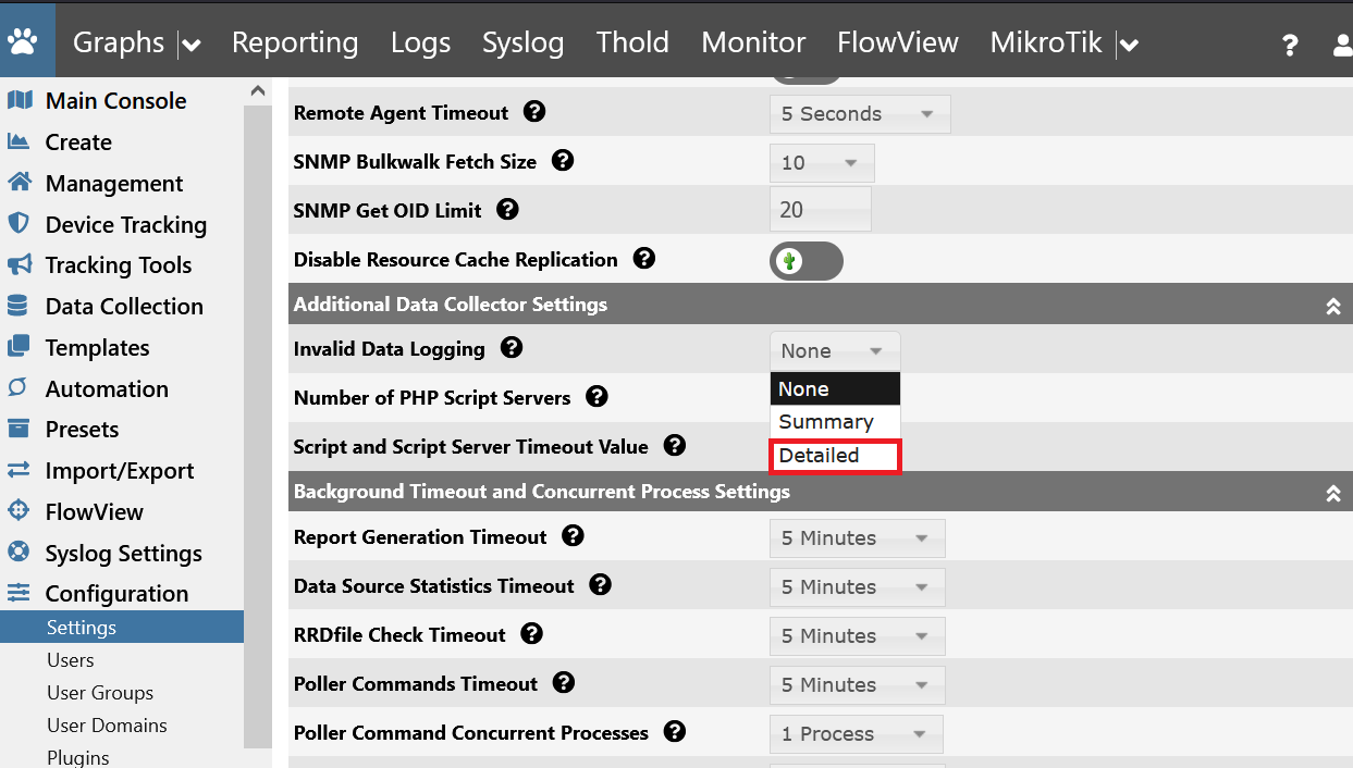 Script Timeout Logging · Issue #3094 · Cacti/cacti · GitHub