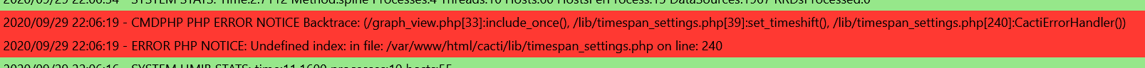 When viewing Real Time Graphs, an undefined index error may be recorded · Issue #3836 · Cacti ...