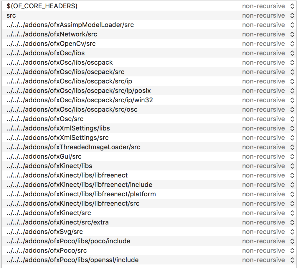 Nightly builds don't add addons includes correctly to examples. · Issue #5869 · openframeworks ...