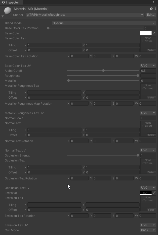 glTFPbrMetallicRoughness material is not exporting correctly. · Issue #640 · atteneder/glTFast ...
