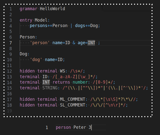 Parser Error when using unordered group · Issue #1180 · eclipse-langium/langium · GitHub