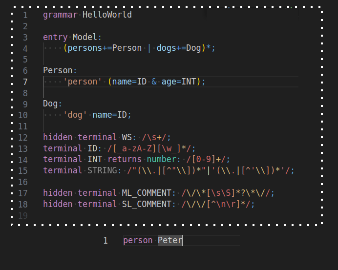 Parser Error when using unordered group · Issue #1180 · eclipse-langium/langium · GitHub