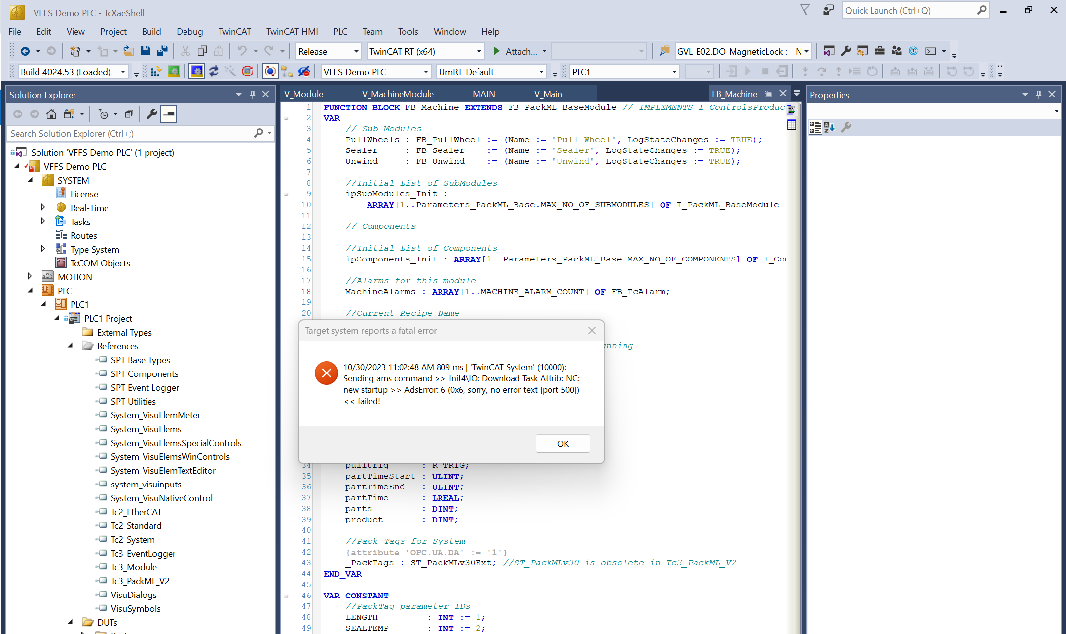 Adserror 6 0x6 Sorry No Error Text Port 500 · Issue 6 · Beckhoff Usa Communitypackml 1783