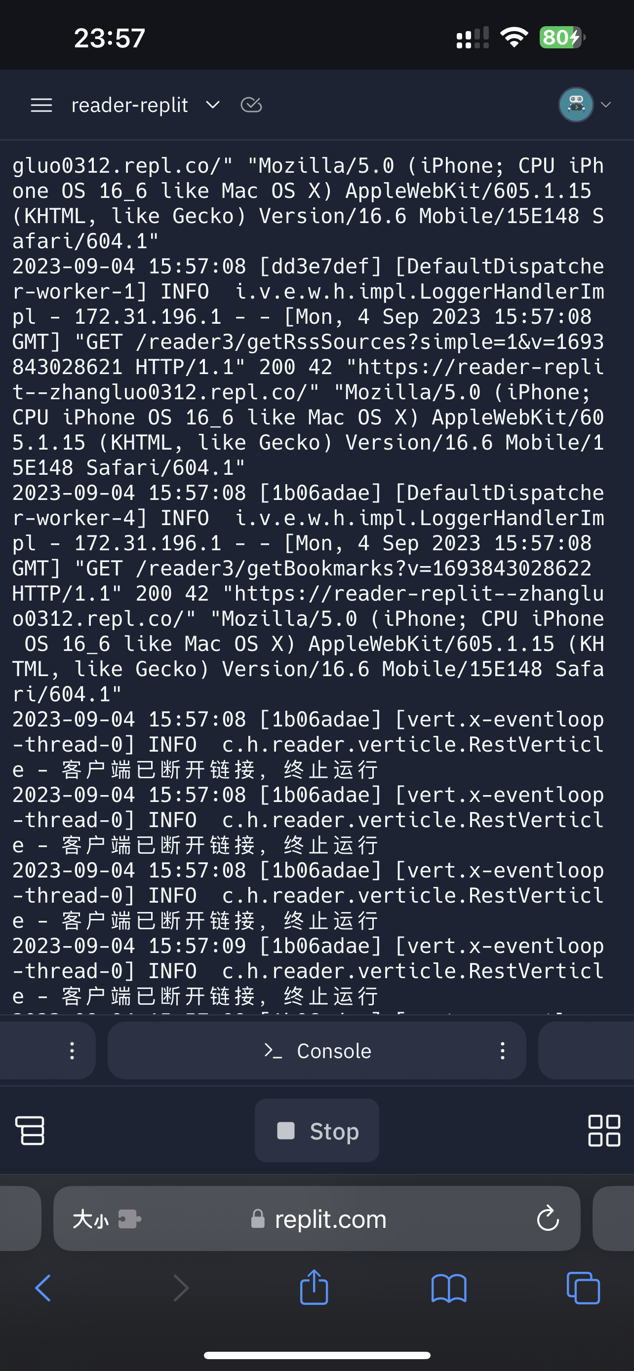 ios客户端断开连接终止运行 · Issue #433 · hectorqin/reader · GitHub