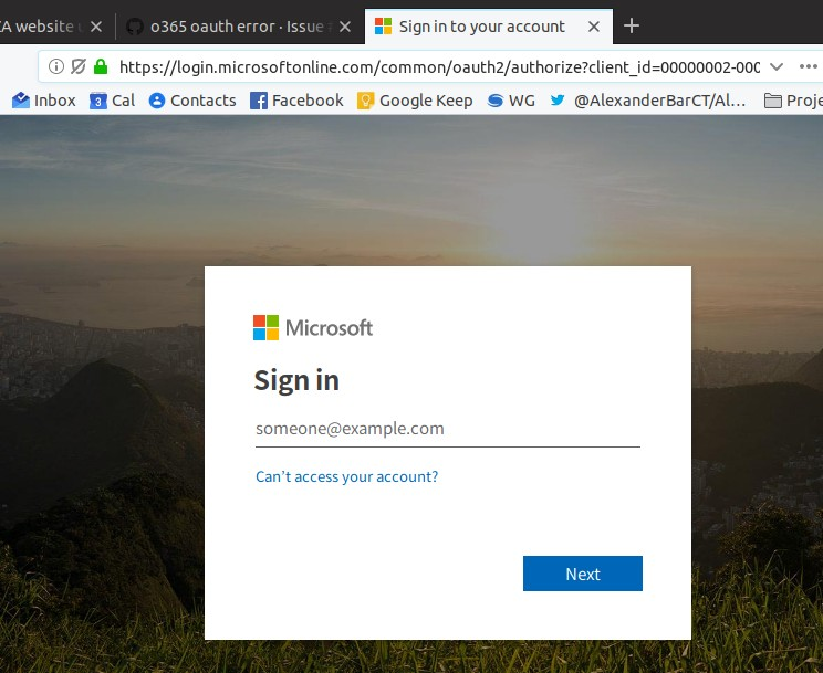 o365 oauth error · Issue #156 · O365/python-o365 · GitHub