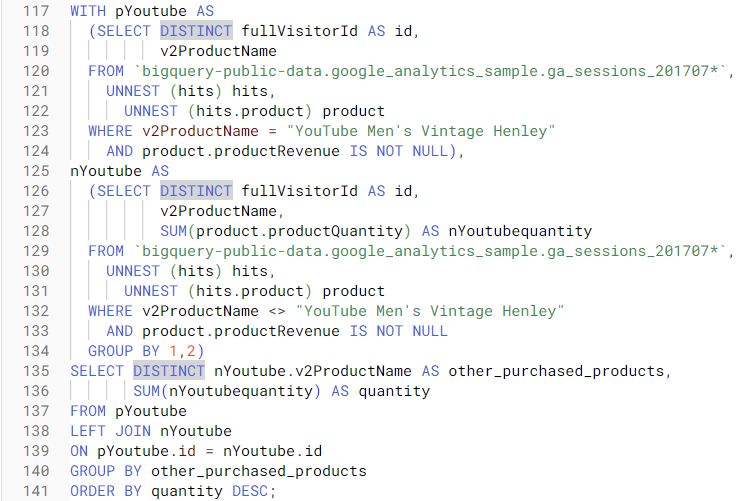 GitHub - Anpuer/Ecommerce-Google-Analytics-dataset: Using SQL in Google BigQuery against the ...