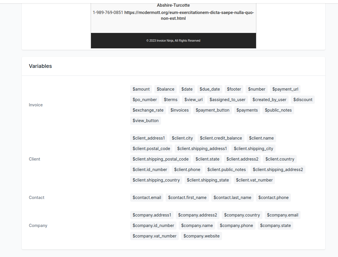 Template page missing some variables (e.g. company.city, company.postal_code) · Issue #552 ...