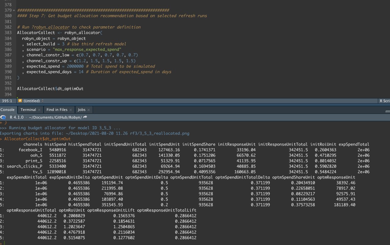 Optimization Results at a lower granularity · Issue #139 · facebookexperimental/Robyn · GitHub