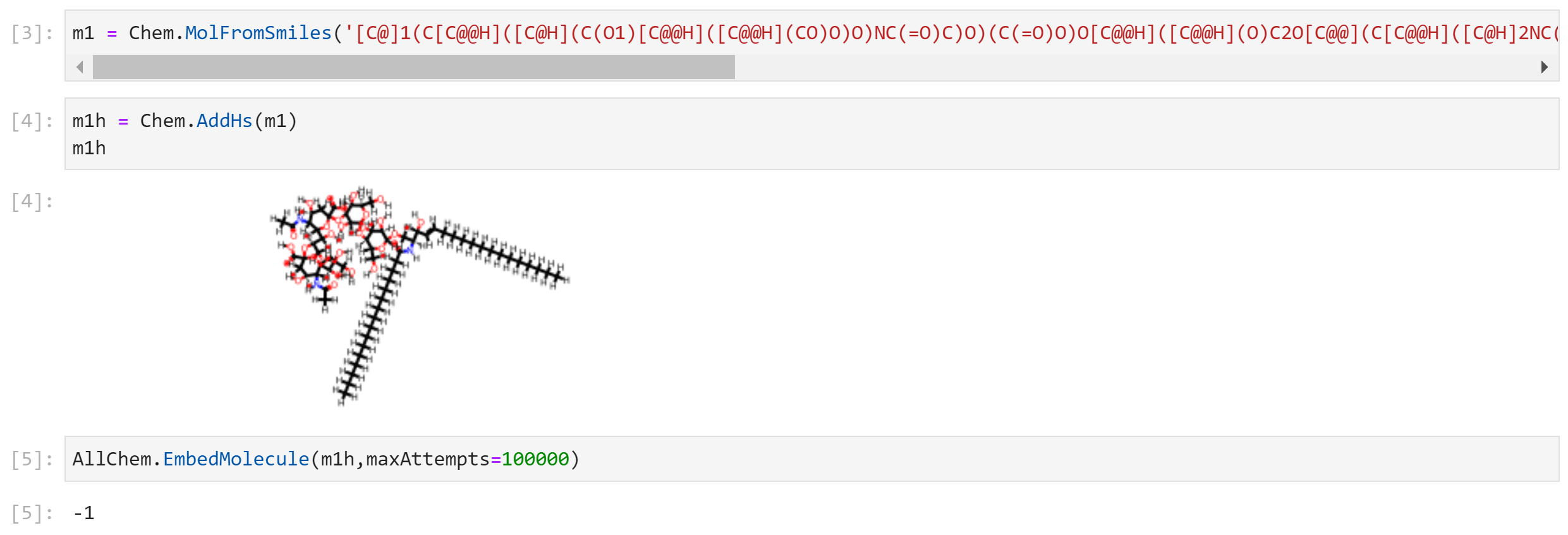 Can't Embed a molecule · Issue #2996 · rdkit/rdkit · GitHub
