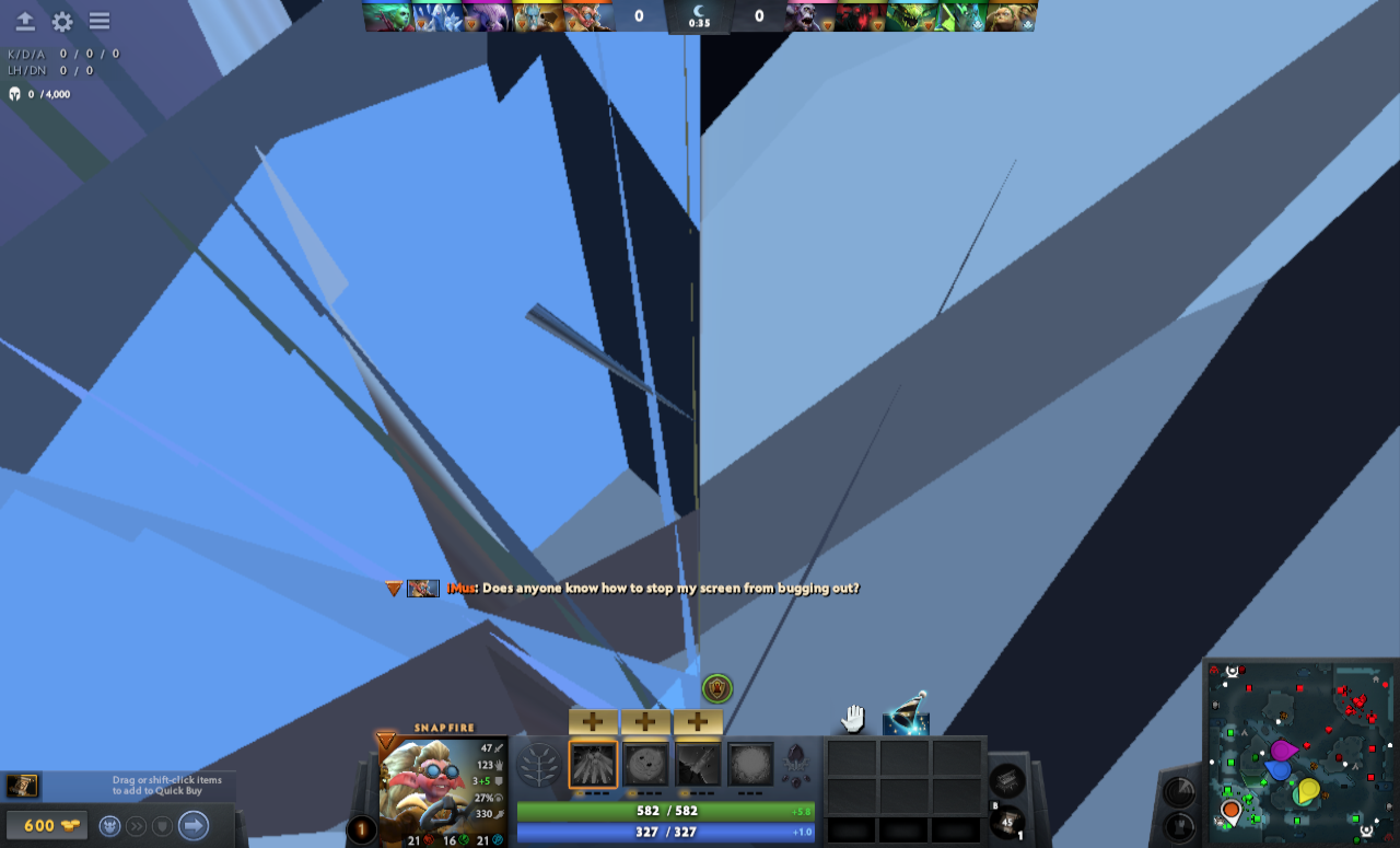 In game screen tearing and crazy triangles with colours · Issue #11572 ...