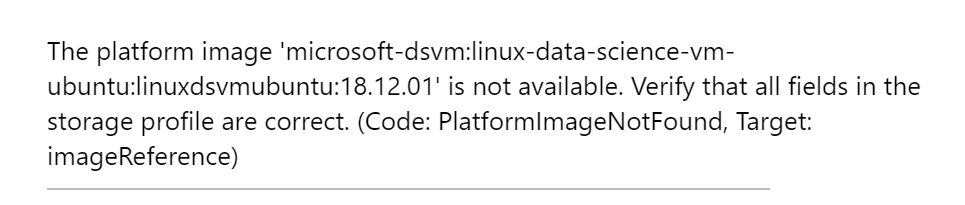 Unable To Deploy Azure Dsvm · Issue 293 · Fastaicourse V3 · Github