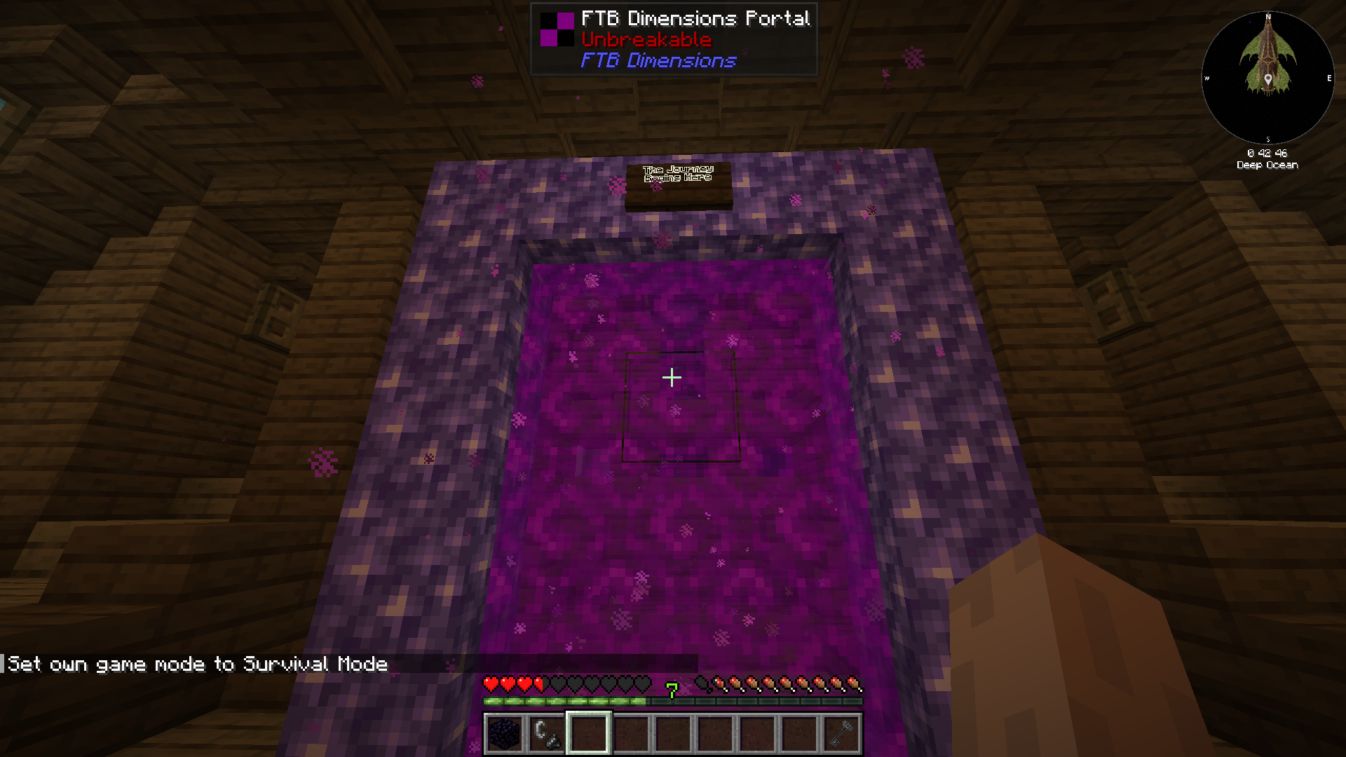 Going to the nether teleports to x and y coordinates about 10000 ...