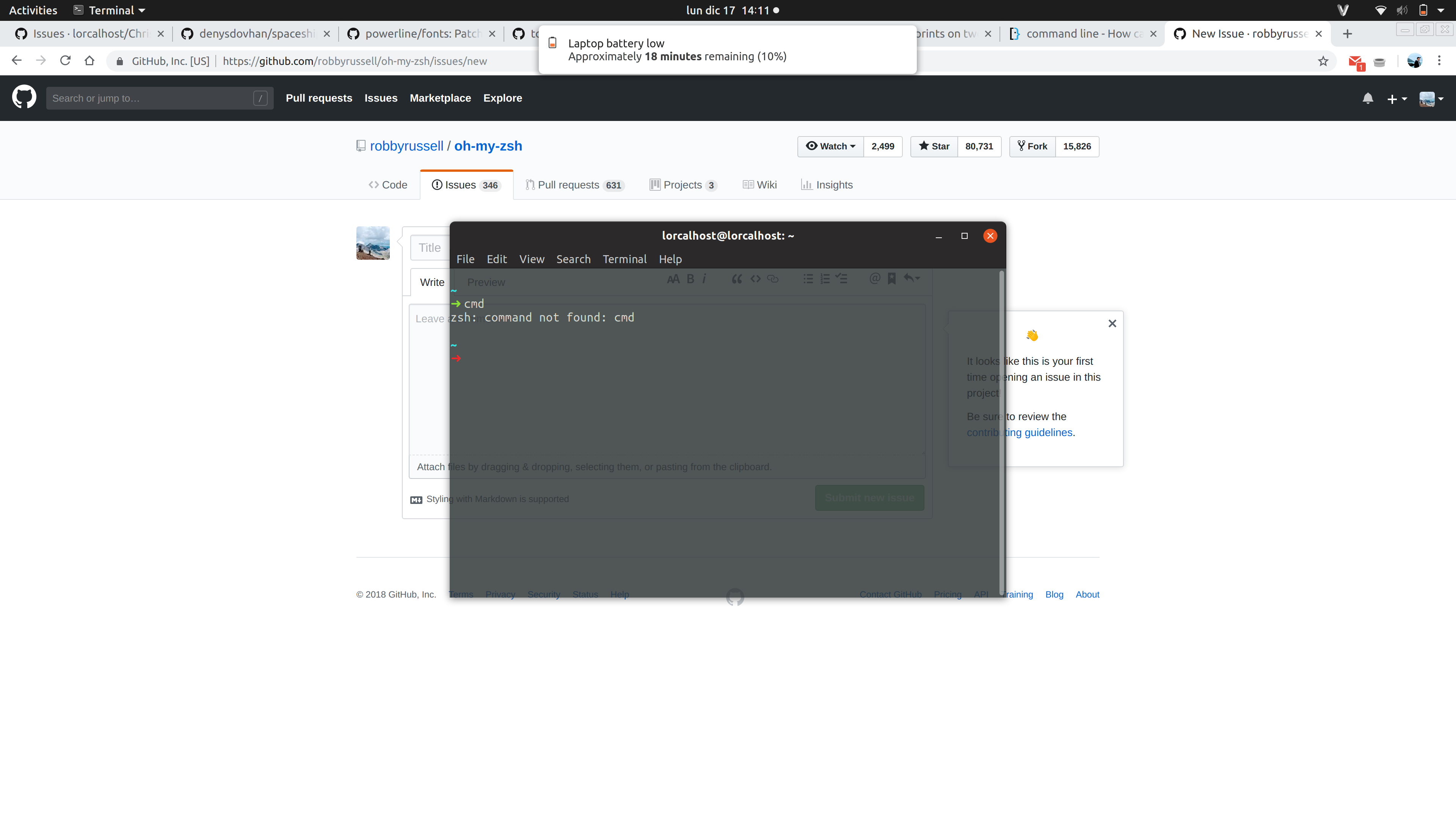 Newline On Every Command · Issue 7471 · Ohmyzshohmyzsh · Github 