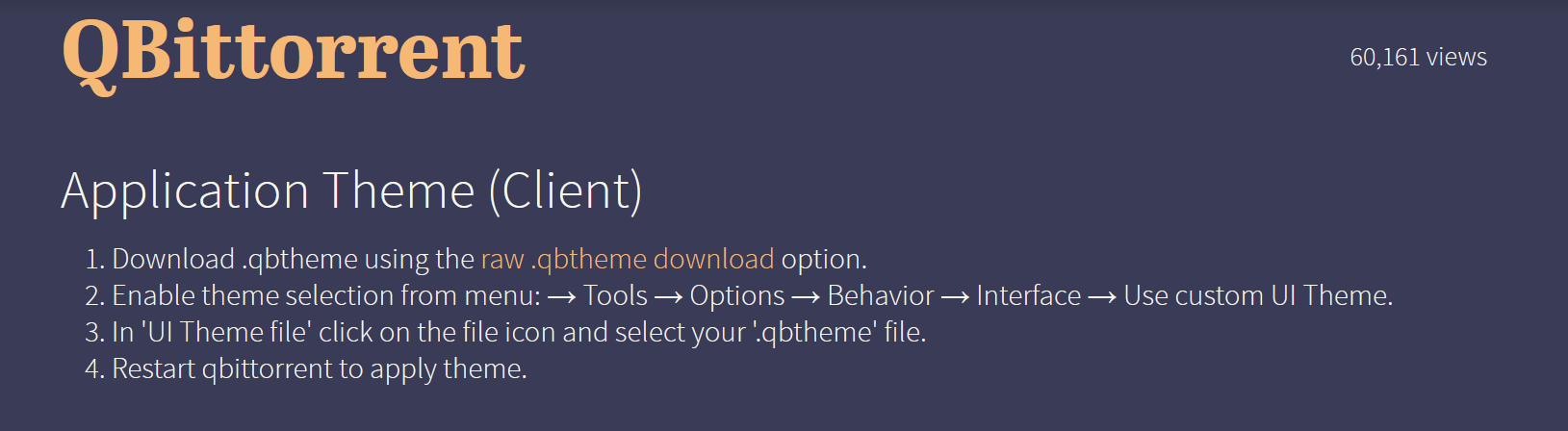 Broken link for raw .qbtheme download on draculatheme.com/qbittorrent page · Issue #15 · dracula ...