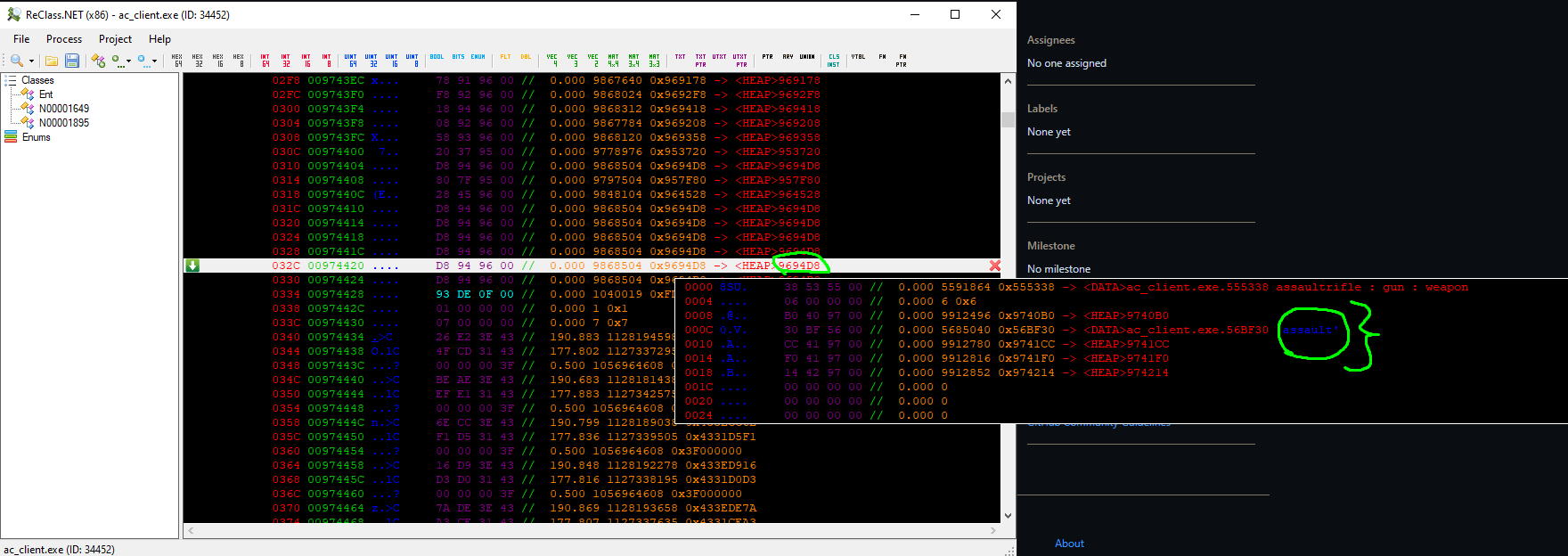 Heap pointer · Issue #266 · ReClassNET/ReClass.NET · GitHub