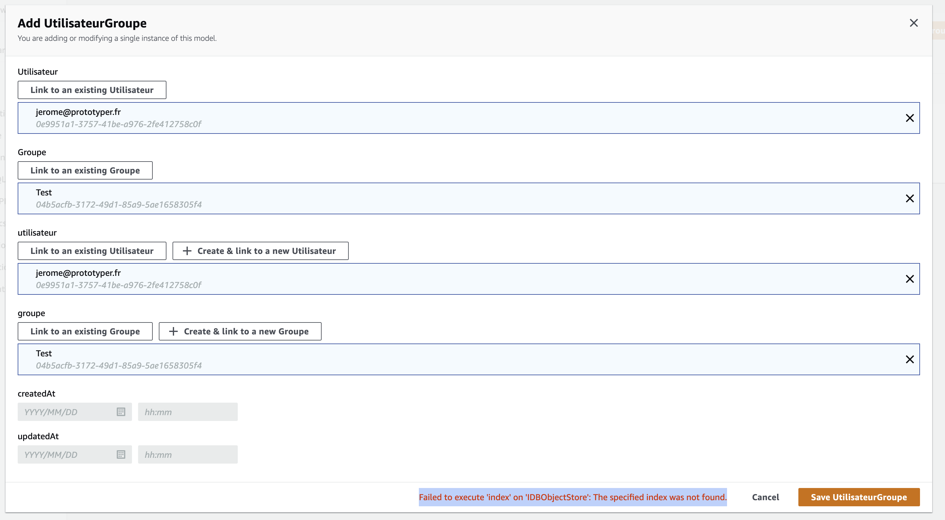 Cannot create many to many relationship, what am I doing wrong ...
