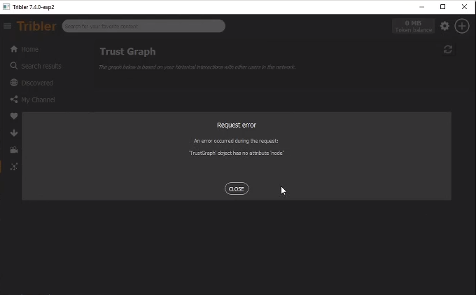 TrustGraph object has no attribute node · Issue #4988 · Tribler/tribler · GitHub