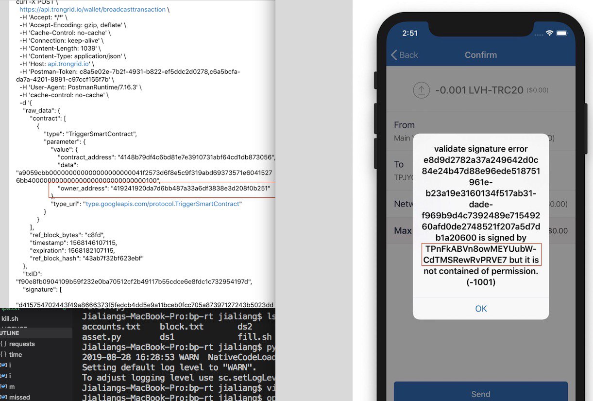 [Tron] Signature validation fails for TronTriggerSmartContract · Issue ...