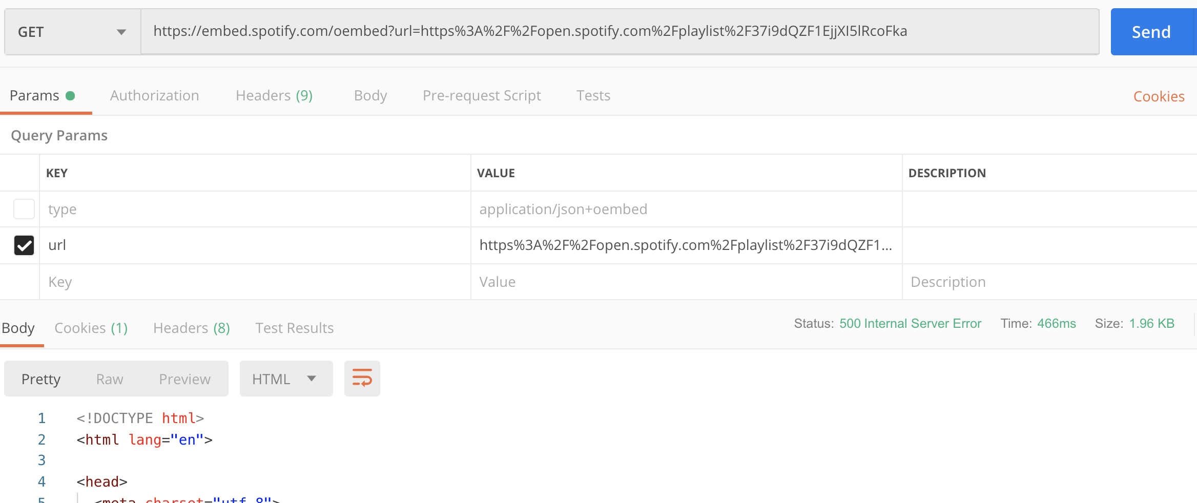 oEmbed endpoint responds with 500 · Issue #1329 · spotify/web-api · GitHub