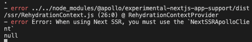 Client Component Error With The Last Package Version · Issue 54 · Apollographql Apollo Client
