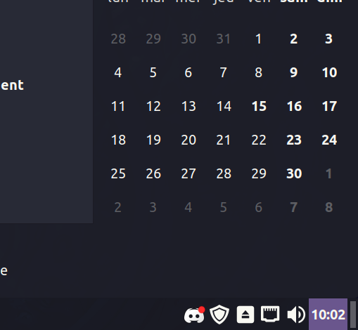 [BUG] Ascent color is not applied to cinnamon calendar (Date of the current day) · Issue #250 ...