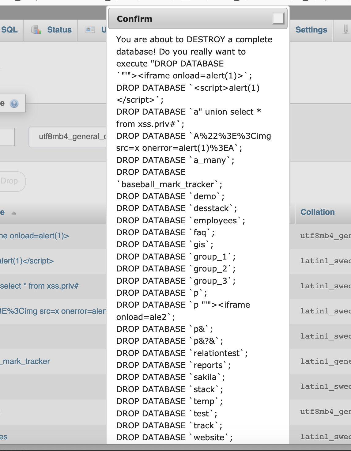 Drop database dialog doesn't scroll · Issue #16674 · phpmyadmin/phpmyadmin · GitHub
